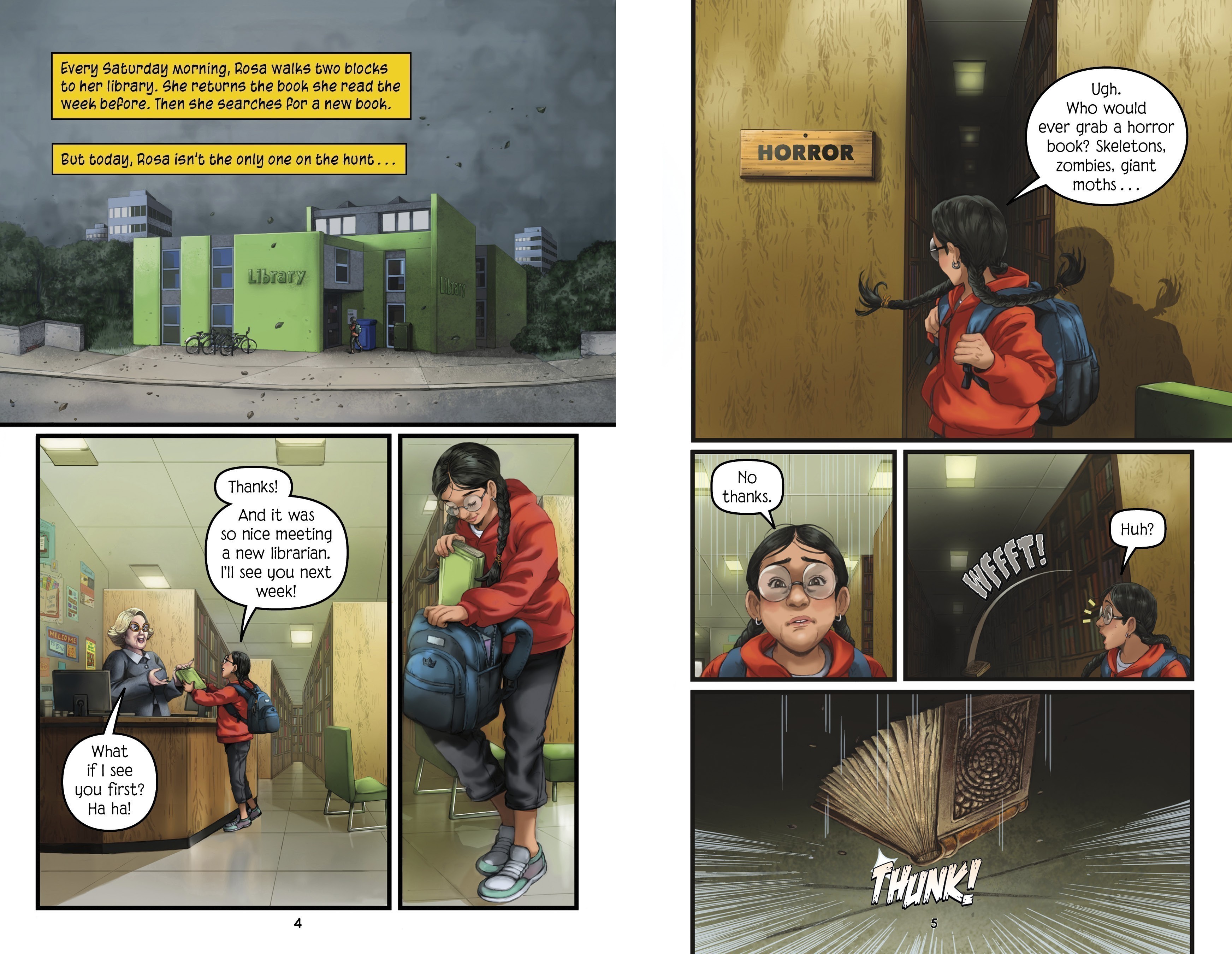 Book Farm Llc Fiction Books Secrets In The Stacks A Graphic Novel 23